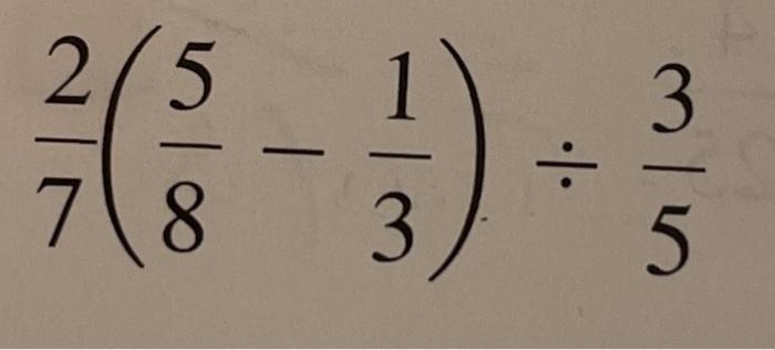 Solved 72(85−31)÷53 | Chegg.com
