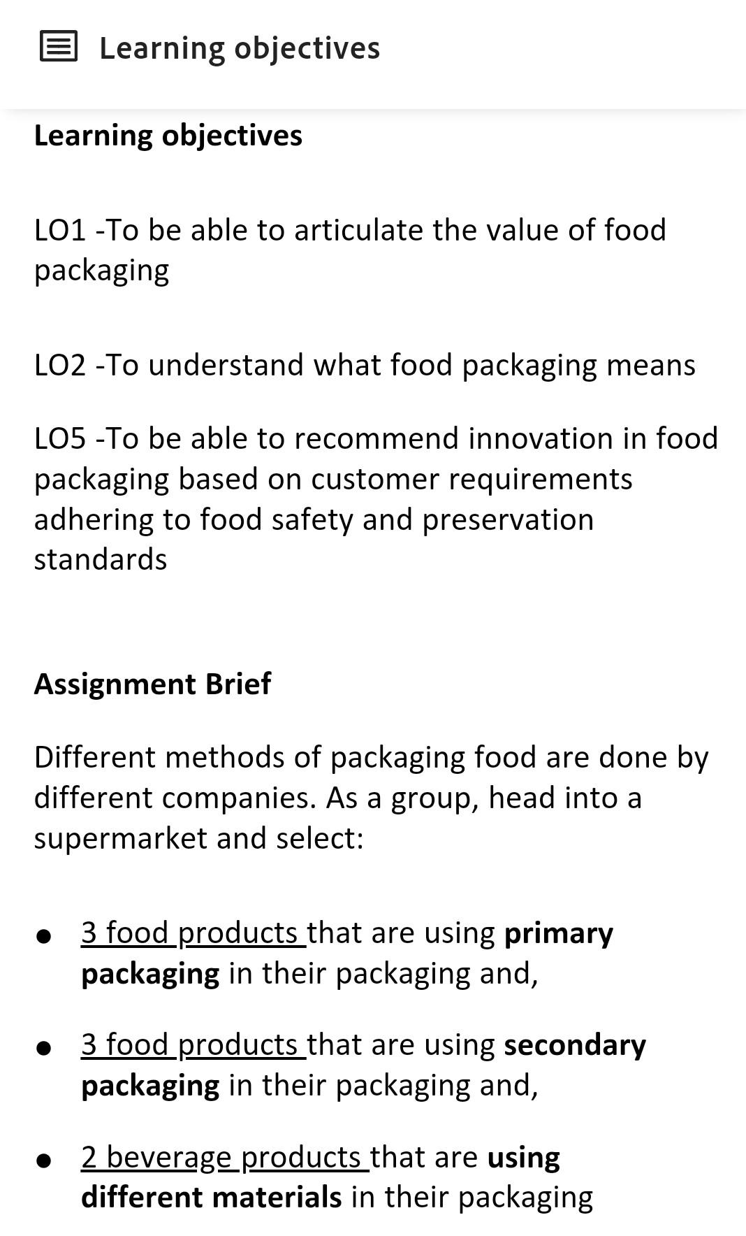 Learning objectives Learning objectives LO1 -To be | Chegg.com