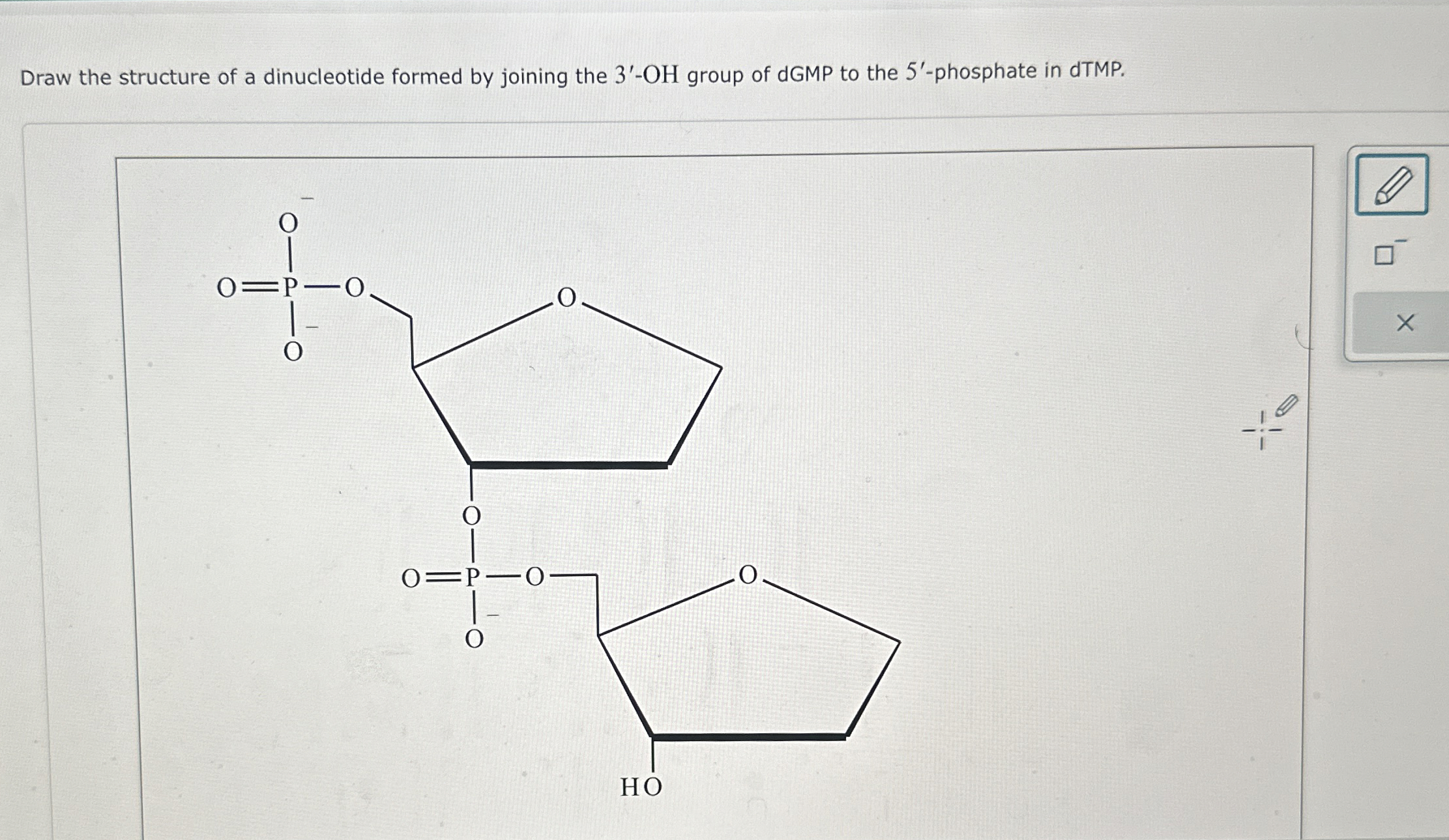 Solved Draw the structure of a dinucleotide formed by | Chegg.com