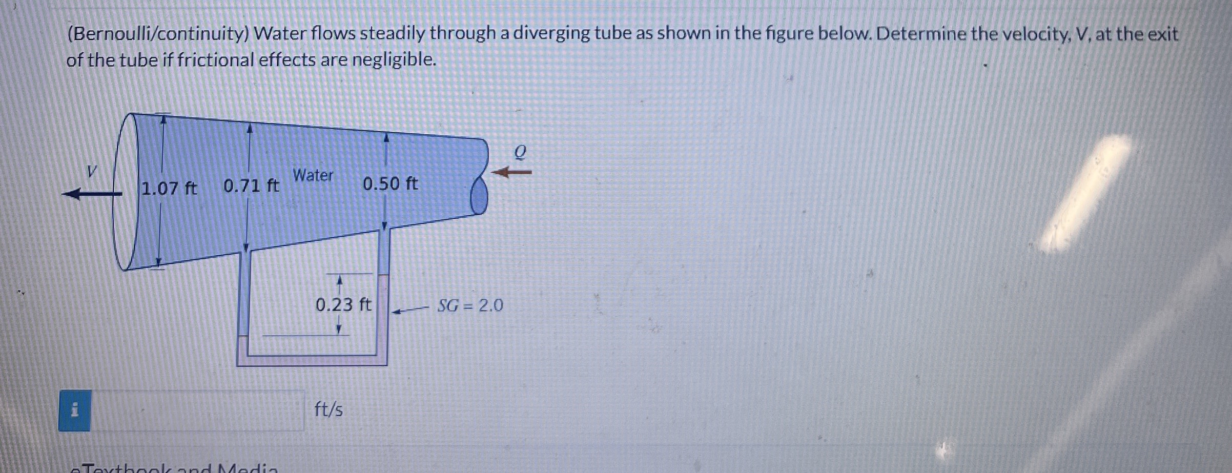 Solved (Bernoulli/continuity) Water flows steadily through | Chegg.com Solved (Bernoulli/continuity) Water flows steadily through | Chegg.com
