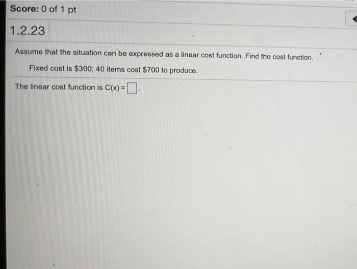 Solved Score 0 Of 1 Pt 1 2 23 Assume That The Situation Can
