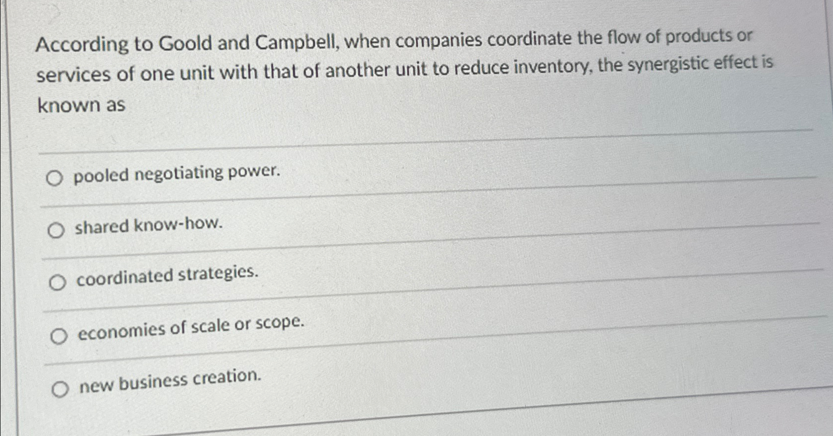 Solved According to Goold and Campbell, when companies | Chegg.com