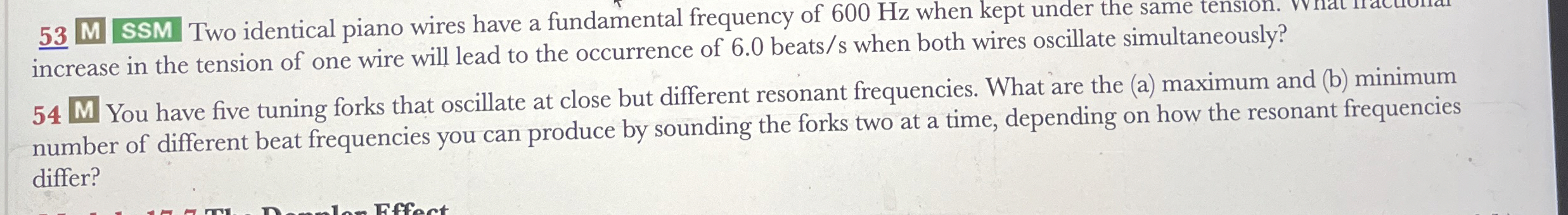 Solved increase in the tension of one wire will lead to the | Chegg.com