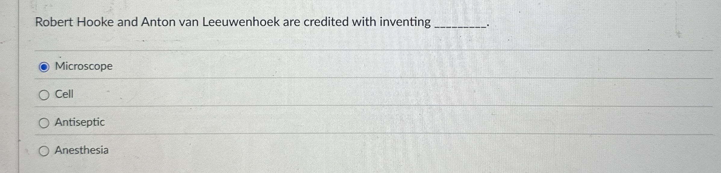 Solved Robert Hooke and Anton van Leeuwenhoek are credited | Chegg.com