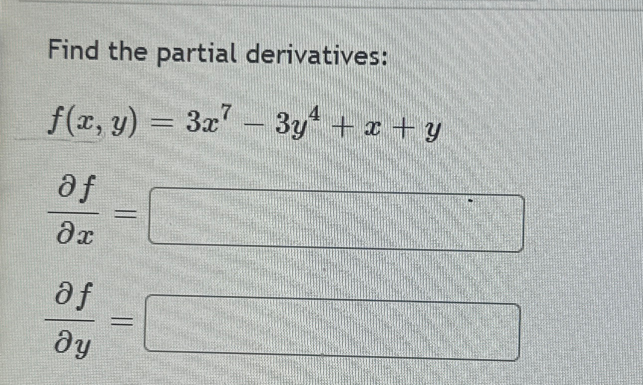 Solved Find the partial | Chegg.com