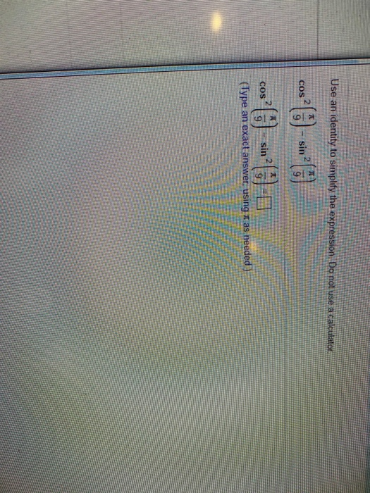 Solved Use one of the cofunction identities to complete the | Chegg.com