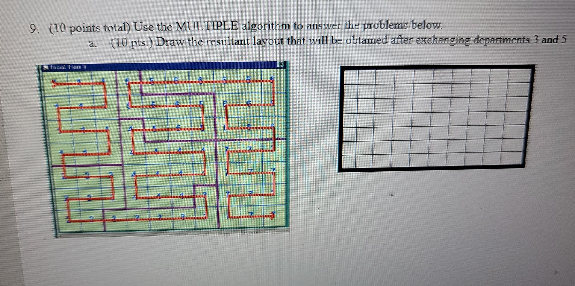 Solved 9. (10 points total) Use the MULTIPLE algorithm to | Chegg.com