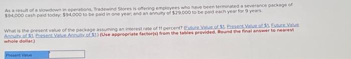 Solved As a result of a slowdown in operations, Tradewind | Chegg.com