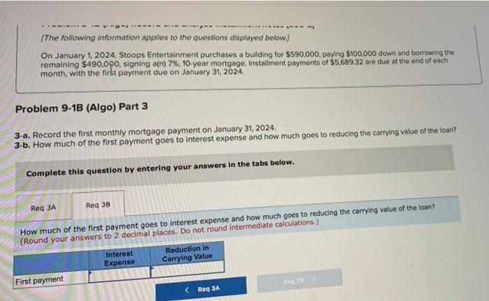 Solved Required information Problem 9-1B (Algo) Record and | Chegg.com
