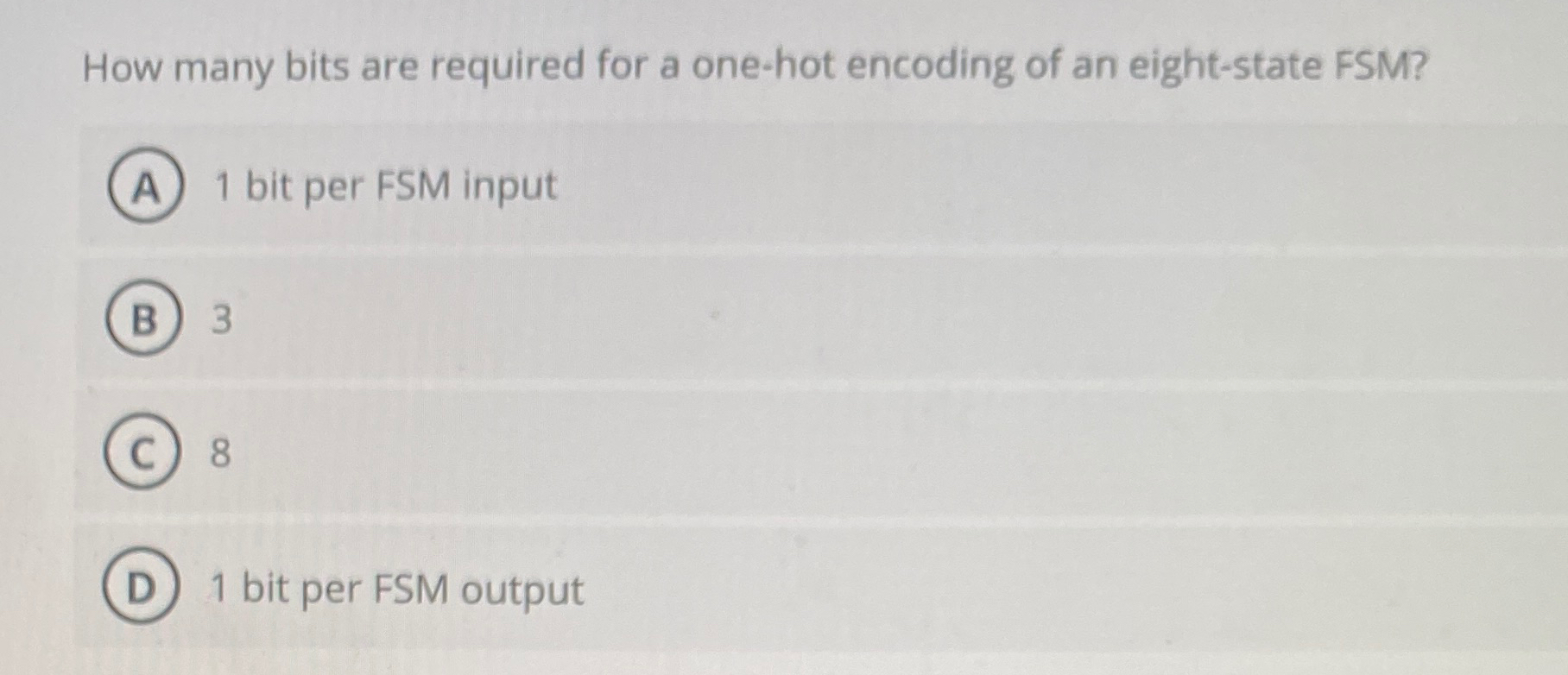 Solved How many bits are required for a one-hot encoding of | Chegg.com