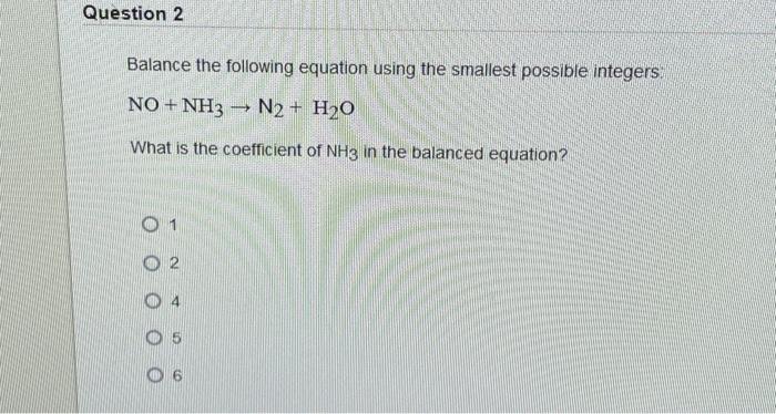 Solved Balance the following equation using the smallest | Chegg.com