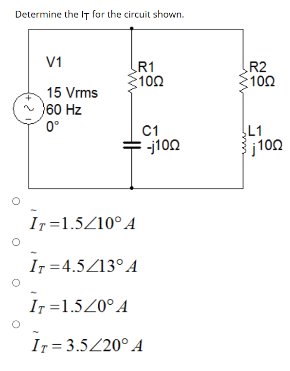 Solved Determine the IT ﻿for the circuit | Chegg.com