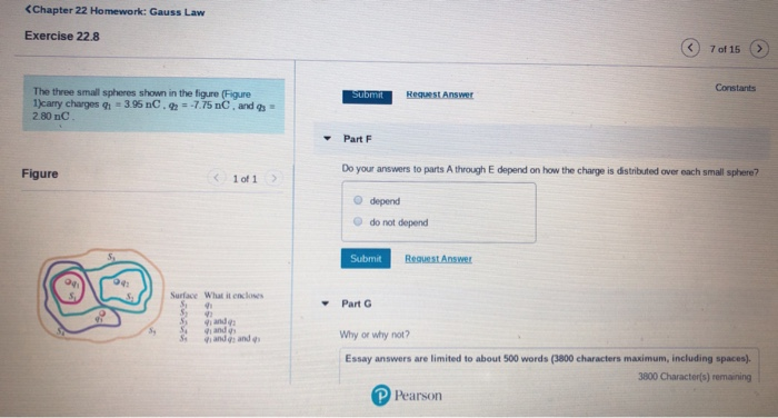 Solved: Constants The Three Small Spheres Shown In The Fig... | Chegg.com