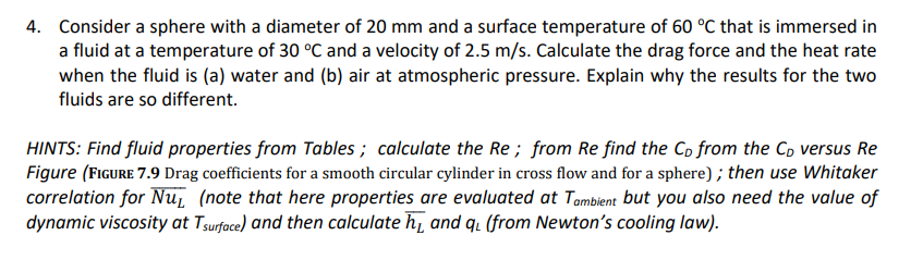 Solved Consider a sphere with a diameter of 20 mm ﻿and a | Chegg.com
