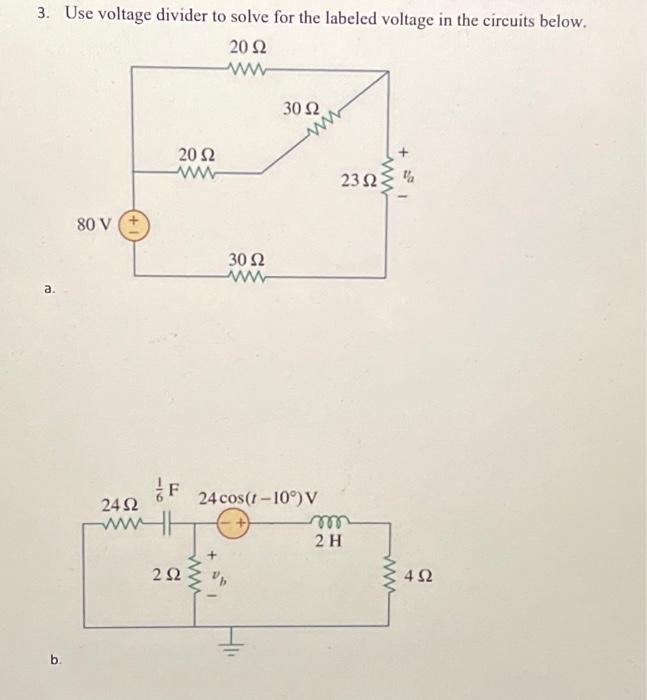 Solved JUST answer 3b and make sure units is in V asap for a | Chegg.com