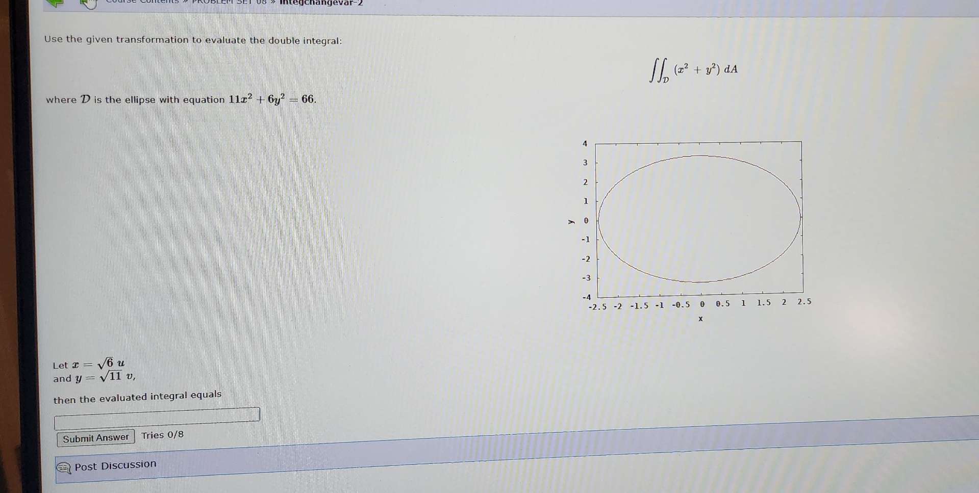 Solved Use the given transformation to evaluate the double | Chegg.com