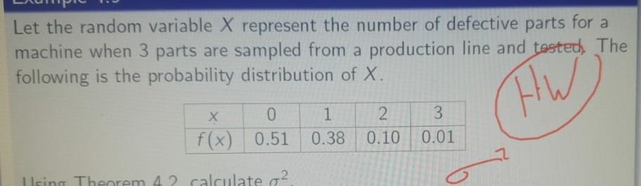 Solved Let the random variable X represent the number of | Chegg.com