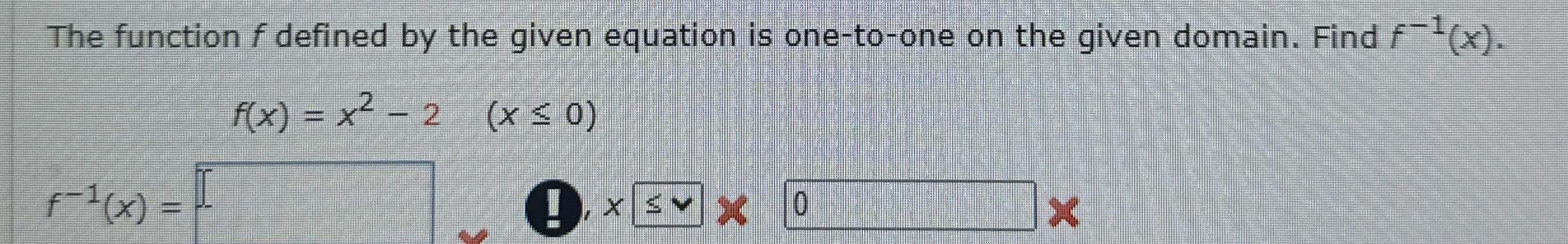 Solved The function f ﻿defined by the given equation is | Chegg.com