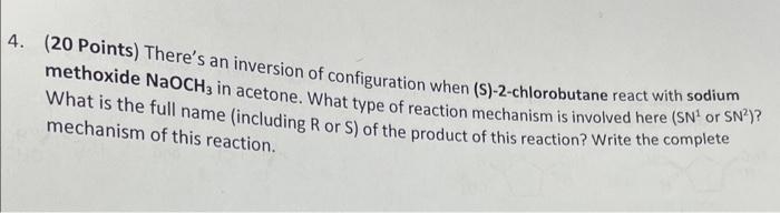 Solved (20 Points) There's an inversion of configuration | Chegg.com