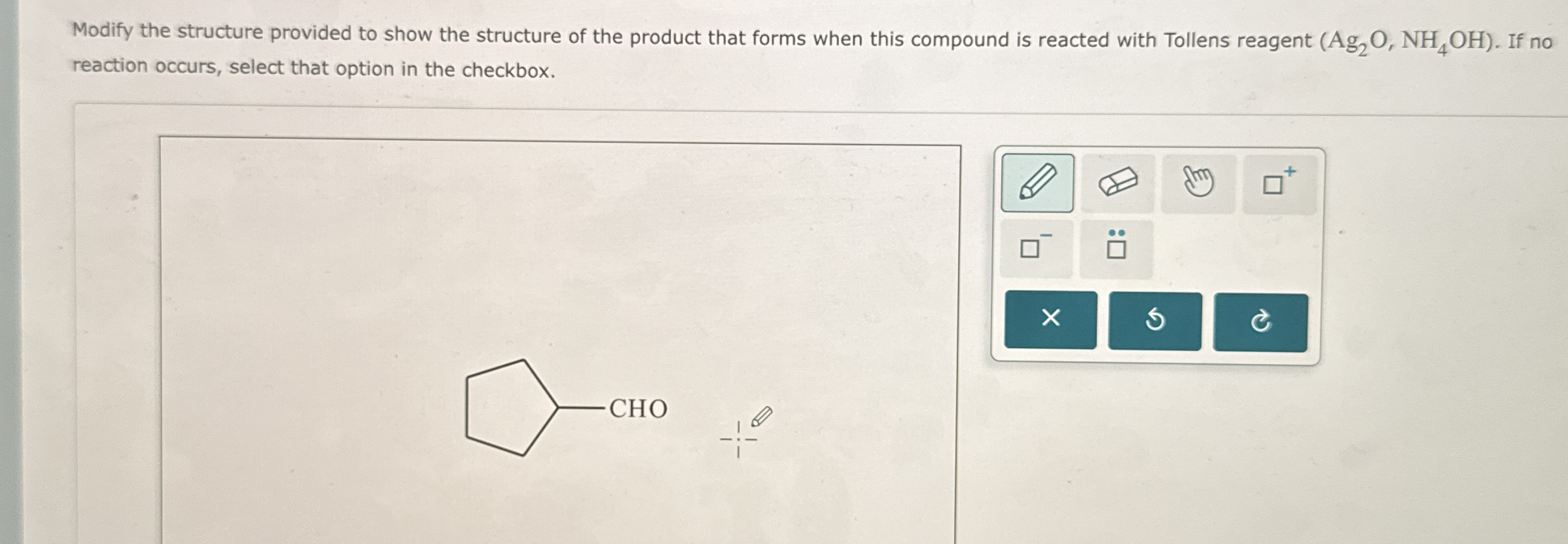 Solved Modify the structure provided to show the structure | Chegg.com