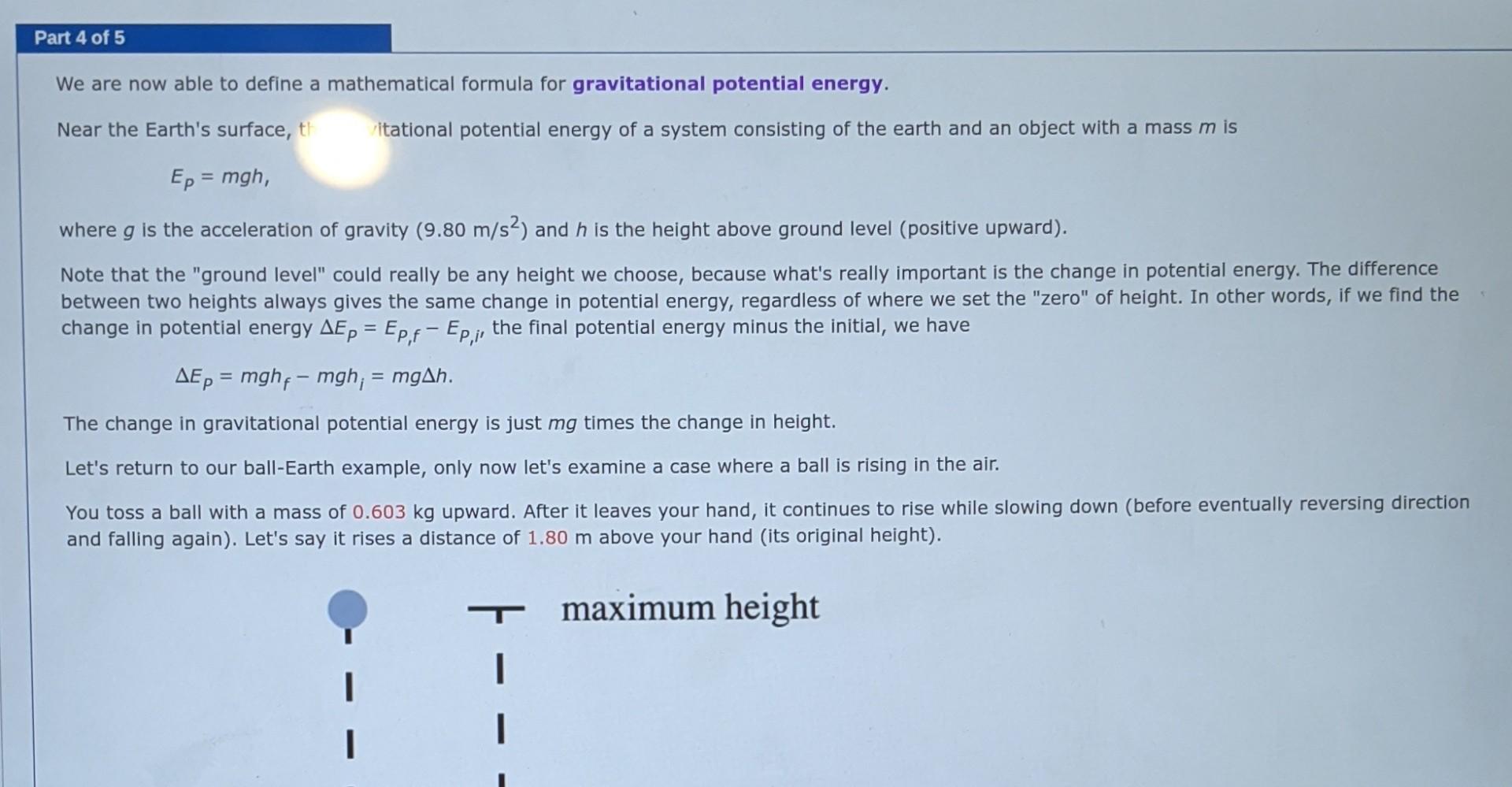 Solved Part 4 of 5 We are now able to define a mathematical | Chegg.com