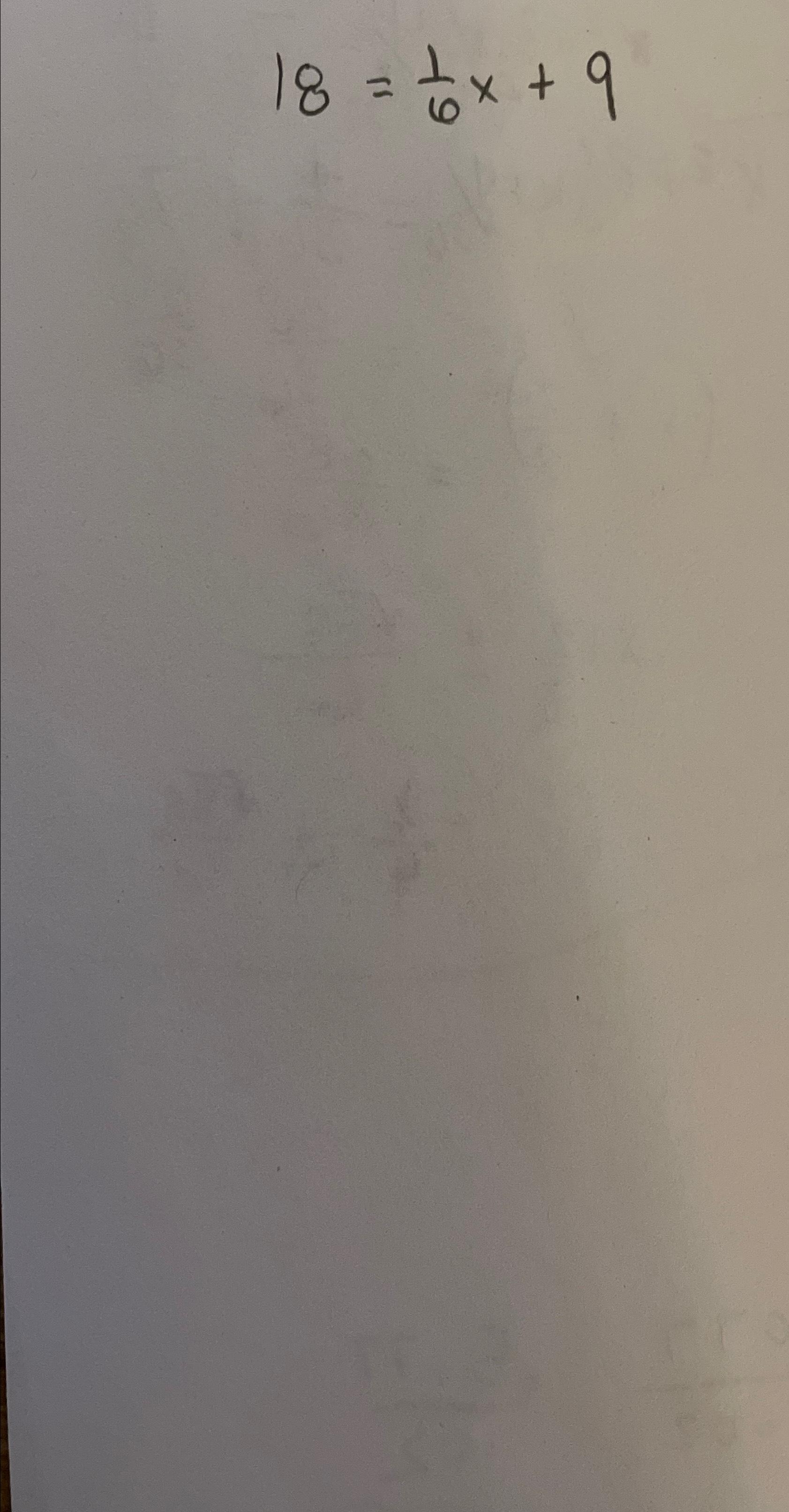 Solved 18=16x+9 | Chegg.com