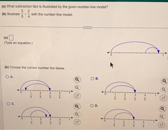 Solved (a) What subtraction fact is illustrated by the given | Chegg.com