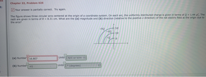 Solved Chapter 22, Problem 025 Your answer is partially | Chegg.com