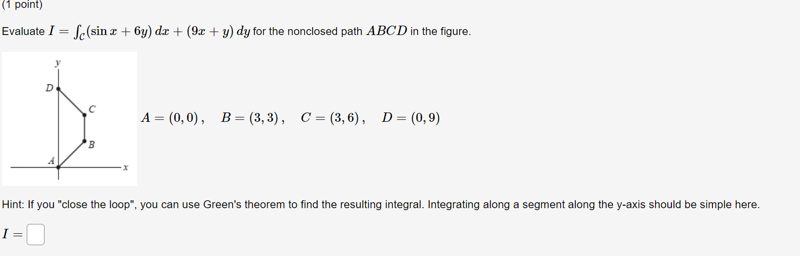 Solved Hint: If you "close the loop", you can use Green's | Chegg.com
