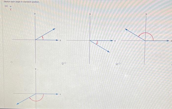 Solved Sketch each angle in standard position. (a) | Chegg.com