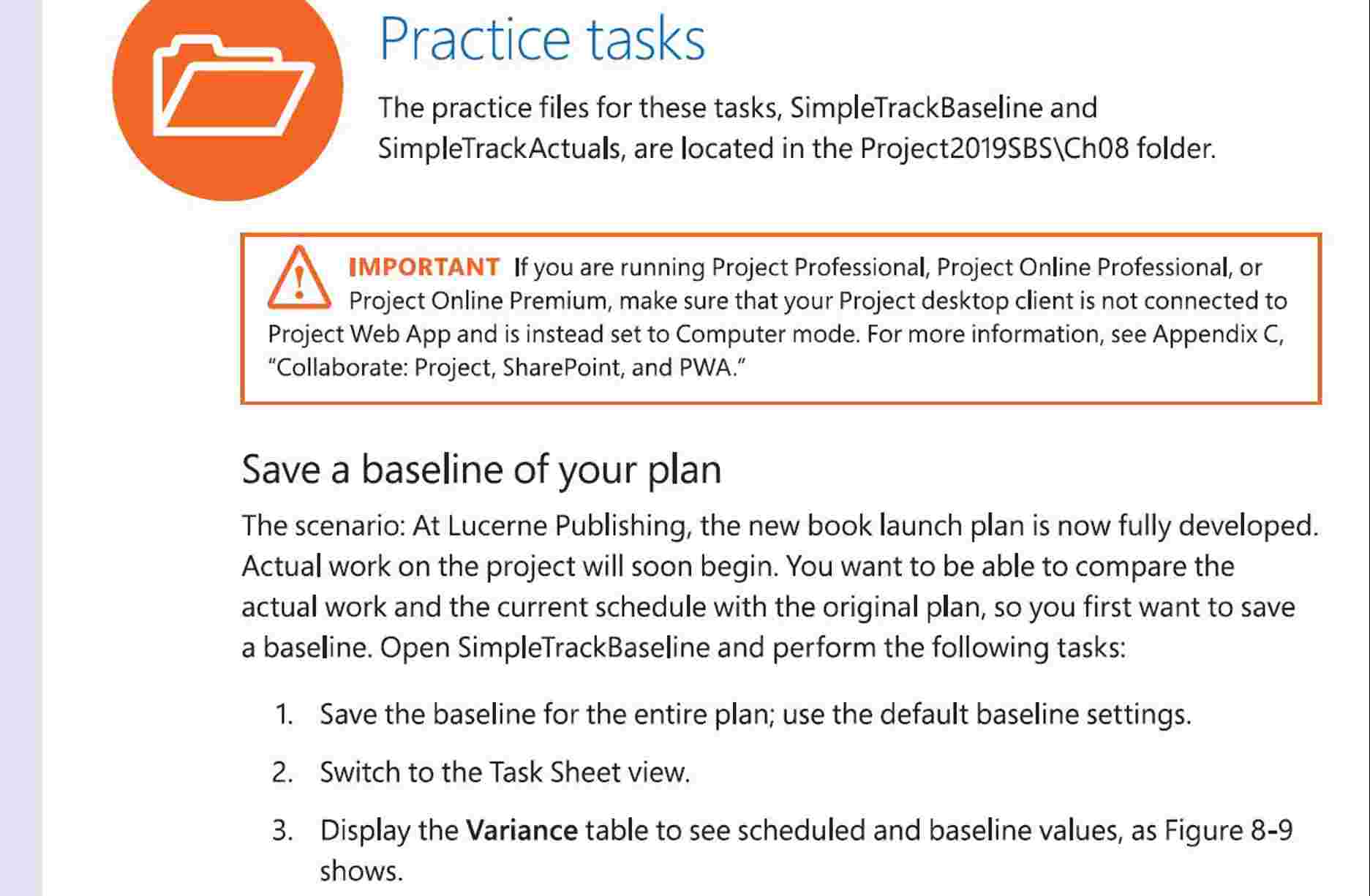 Solved Using the MS Project Step by Step 2019 (or 2022 ﻿if | Chegg.com