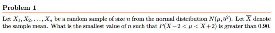 Solved Problem 1Let x1,x2,dots,xn ﻿be a random sample of | Chegg.com