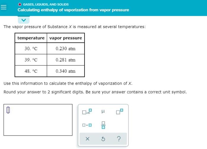 Solved O GASES, LIQUIDS, AND SOLIDS Calculating enthalpy of | Chegg.com