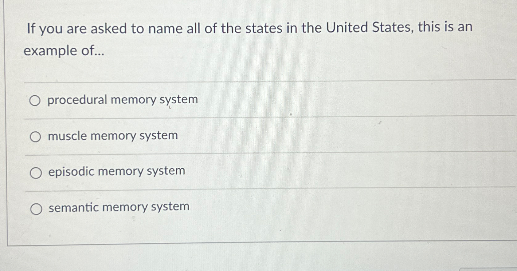 Solved If you are asked to name all of the states in the | Chegg.com