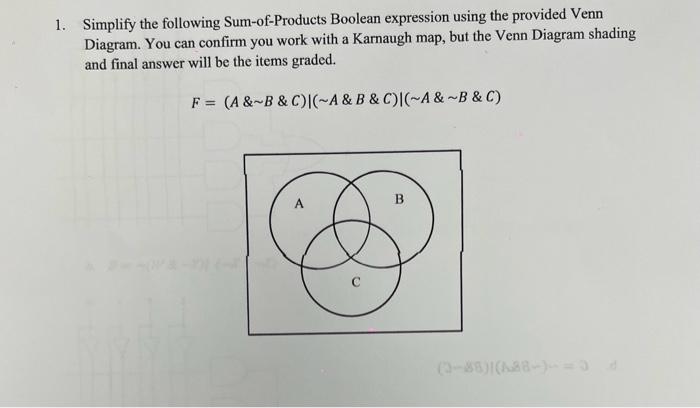 Simplify The Following Sum Of Products Boolean