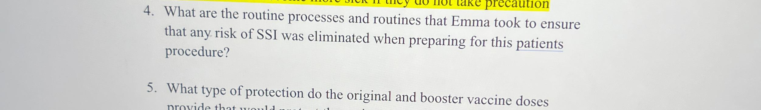 Solved What are the routine processes and routines that Emma | Chegg.com