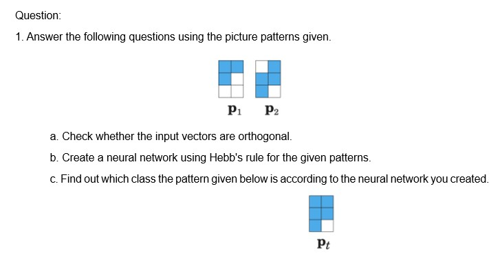 Solved Question:Answer the following questions using the | Chegg.com