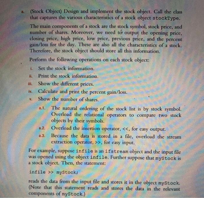 Solved 18. (Stock Market) Write a program to help a local | Chegg.com