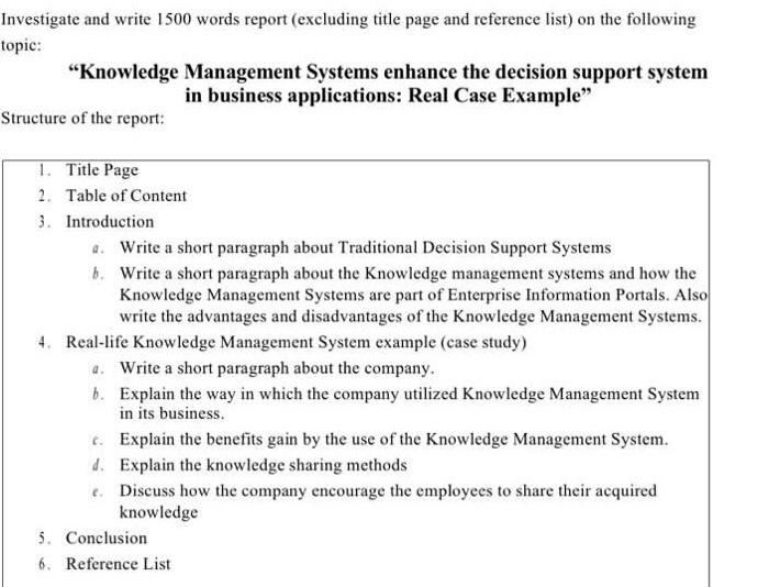 Solved Investigate and write 1500 words report (excluding | Chegg.com