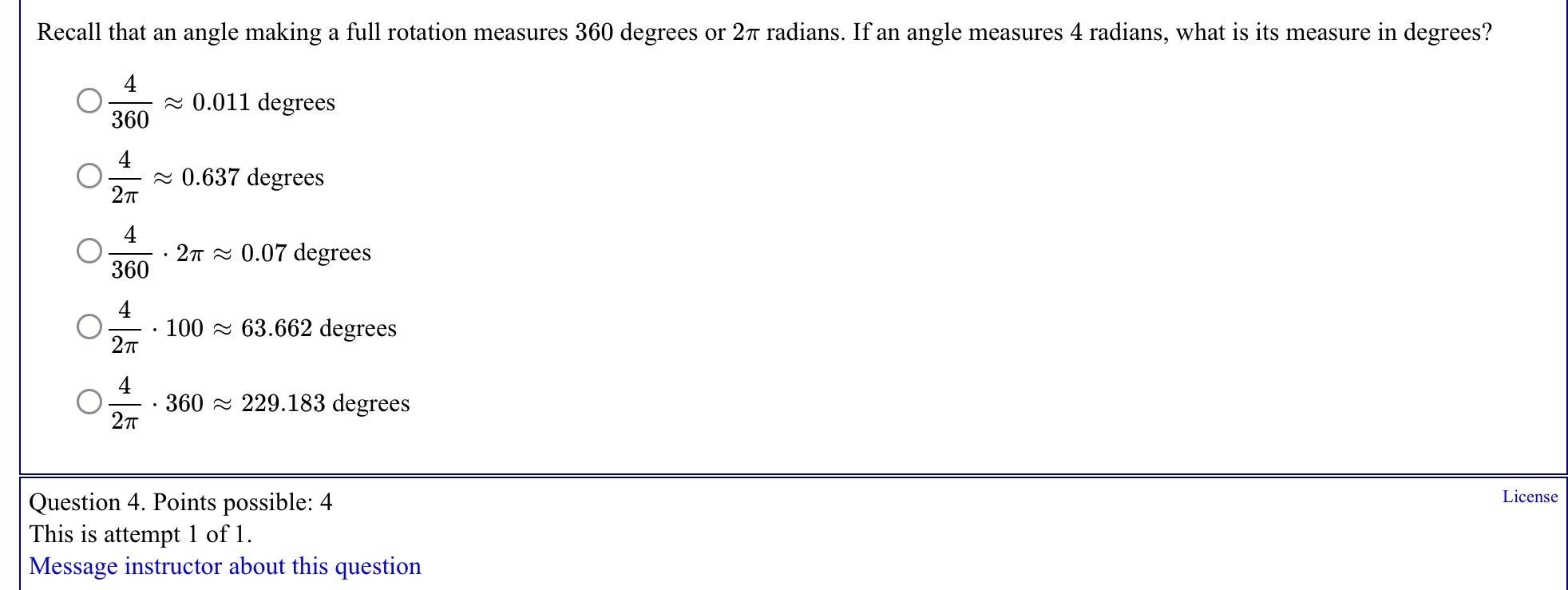 Solved Recall That An Angle Making A Full Rotation Measures