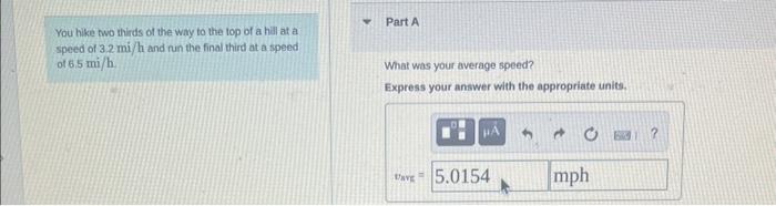 Solved You hike nwo thirds of the way to the top of a hill | Chegg.com
