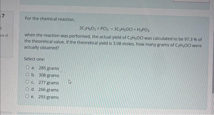 Solved For the chemical reaction. | Chegg.com
