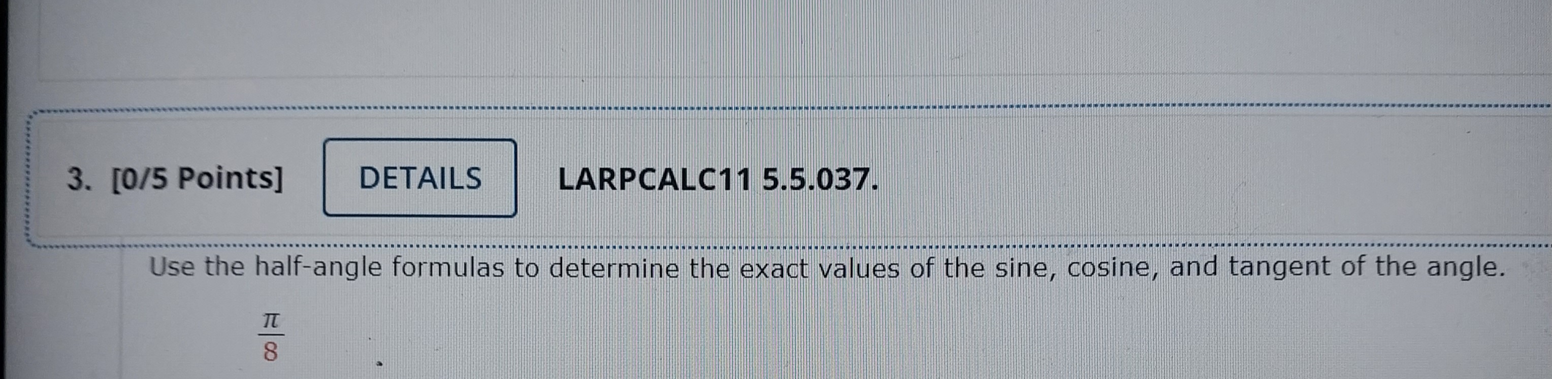 Solved Exact Values Of The Sine ﻿cosine And Tangent Of The