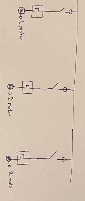 Solved A system with three motors will be controlled by PLC. | Chegg.com