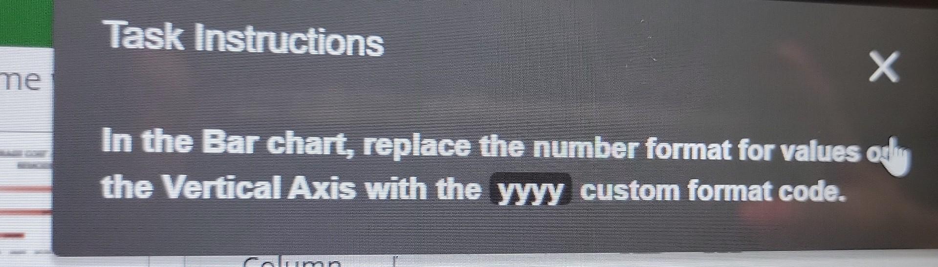 Task Instructions In the Bar chart, replace the | Chegg.com