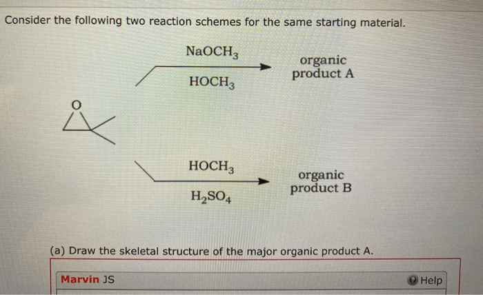 Solved Consider the following two reaction schemes for the | Chegg.com
