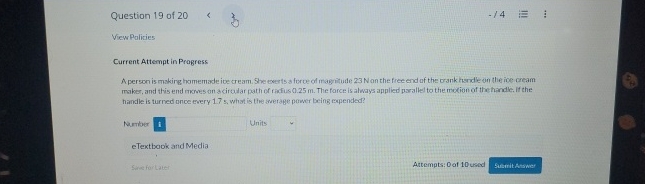 Solved Question 19 ﻿of 20View PoliciesCurrent Attempt in | Chegg.com