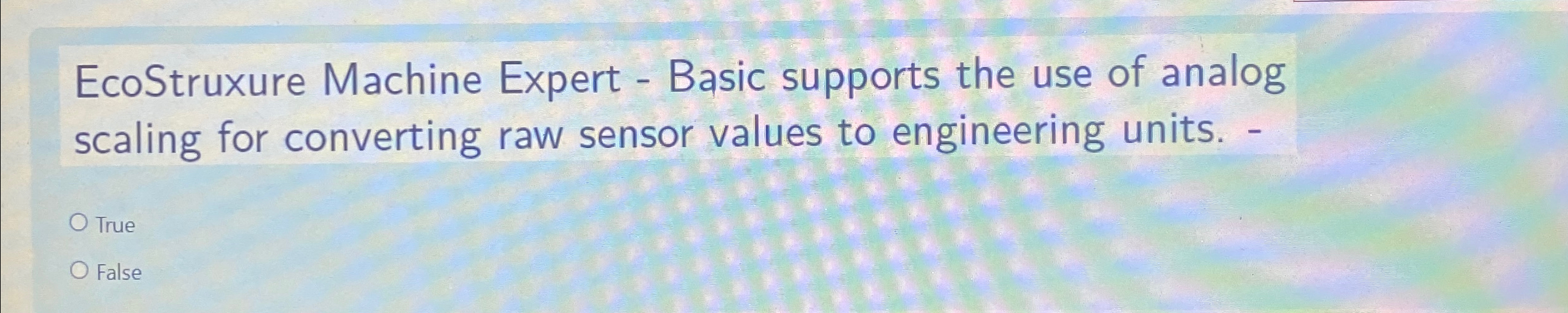 Solved EcoStruxure Machine Expert - ﻿Basic supports the use | Chegg.com