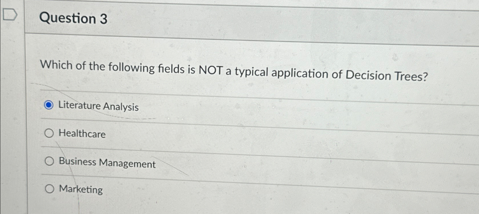 Solved Question 3Which of the following fields is NOT a | Chegg.com