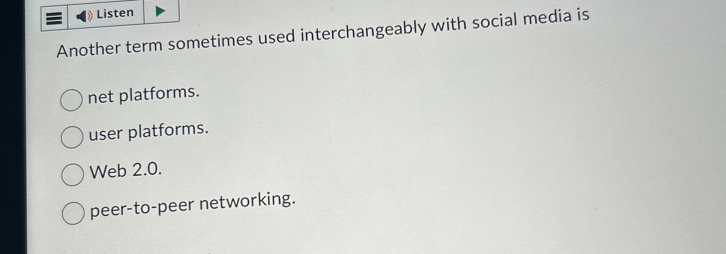 Solved Another term sometimes used interchangeably with | Chegg.com
